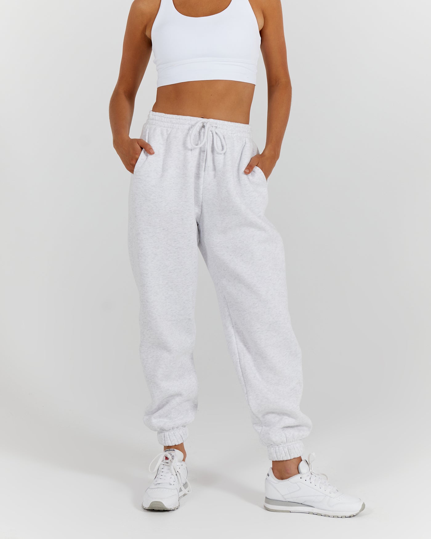 Muscle Republic | Oversized Trackie - Snow Grey | MVMNT LMTD