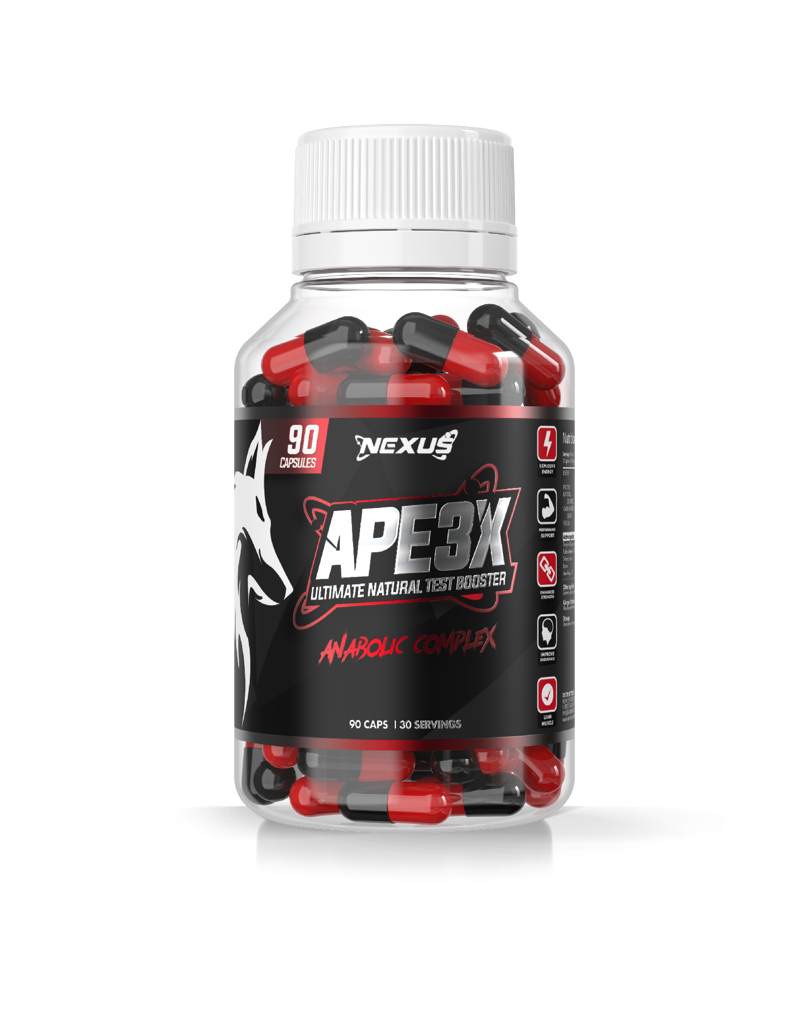 Nexus Nutrition | APE3X - Ultimate Natural Test Booster | MVMNT LMTD